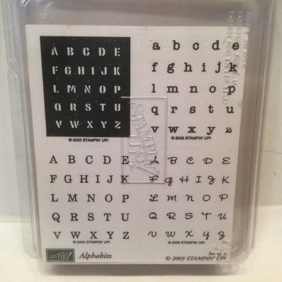 Stampin' Up! | Office | Alphabet Stampin Up Alphabits Script Block Bold ...